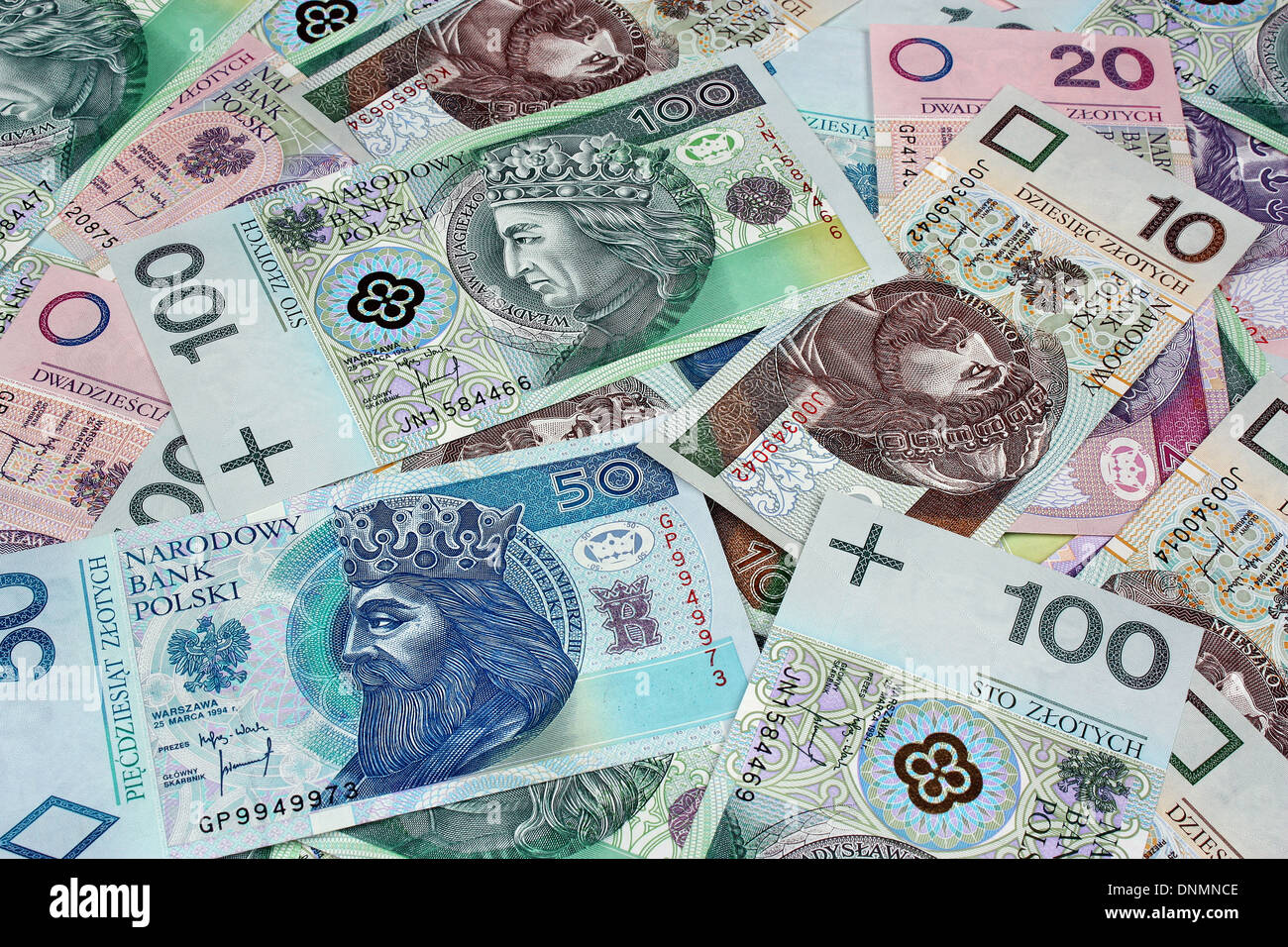 Money polish banknote background abstract Stock Photo - Alamy