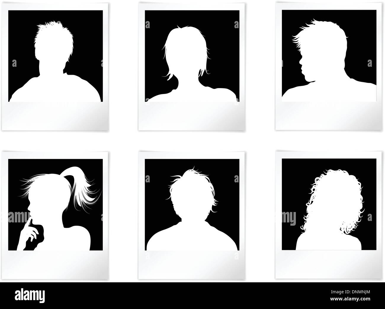 People avatars in photo frames with shadows Stock Vector Image & Art ...