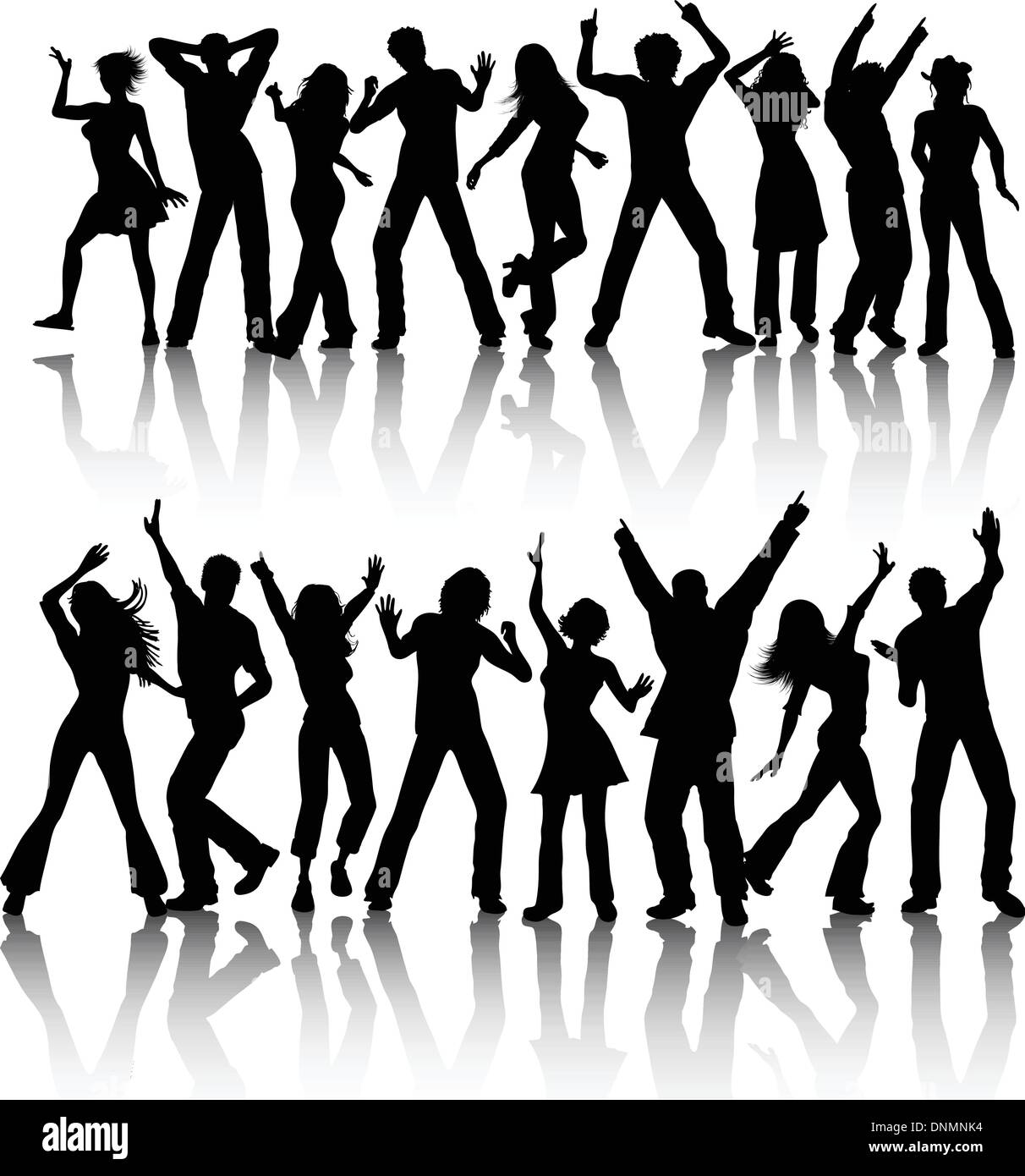 Boys girls dancing Stock Vector Images - Alamy