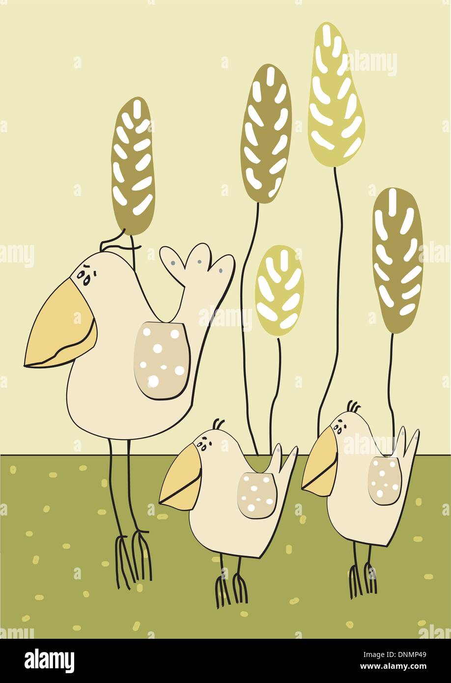 Funny cartoon birds hi-res stock photography and images - Alamy