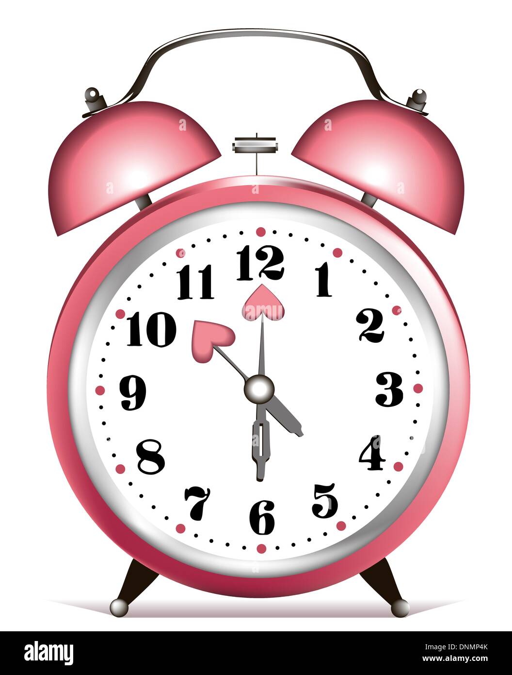Valentine alarm clock Stock Vector Image & Art - Alamy