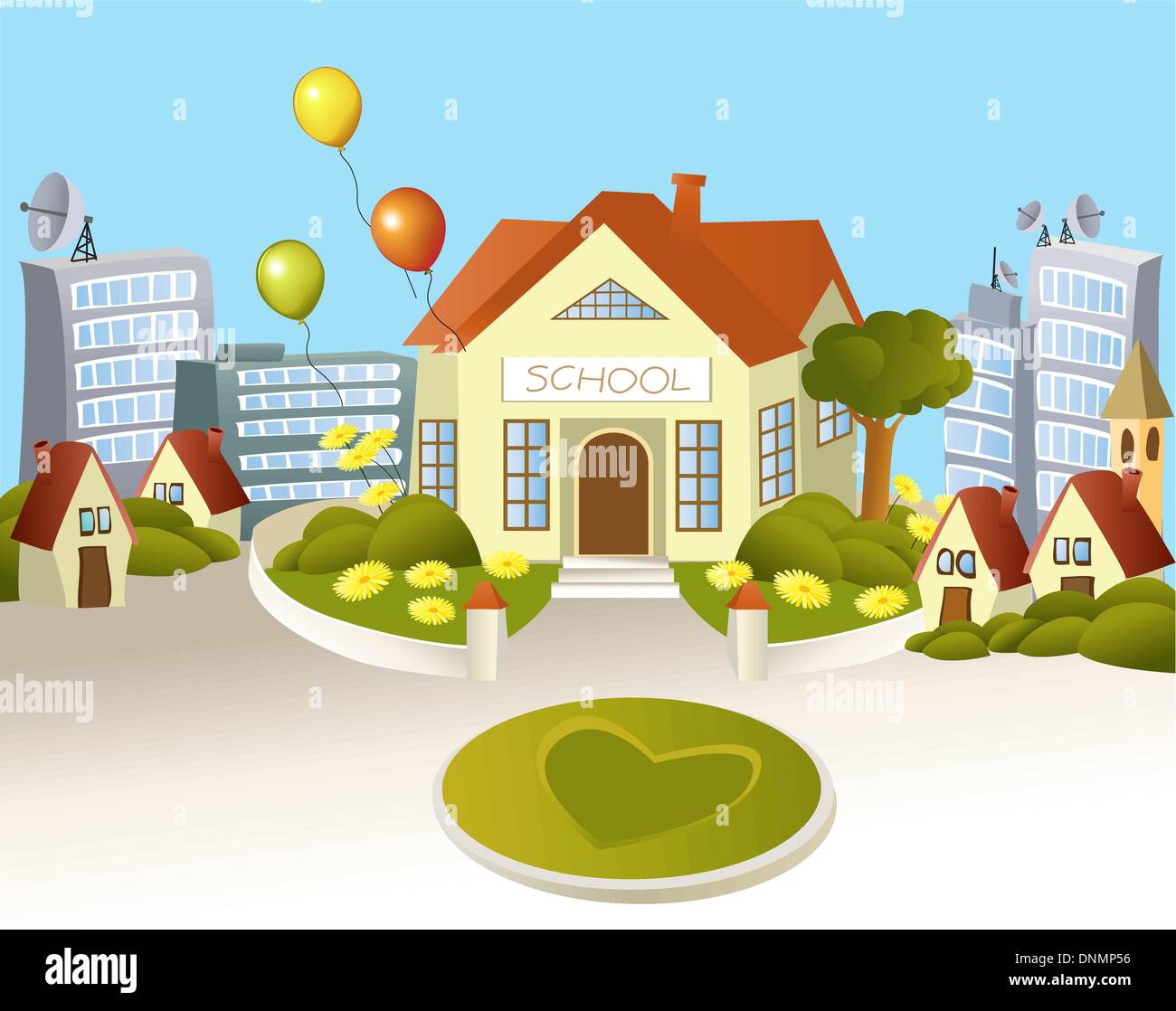 Cartoon school hi-res stock photography and images - Alamy