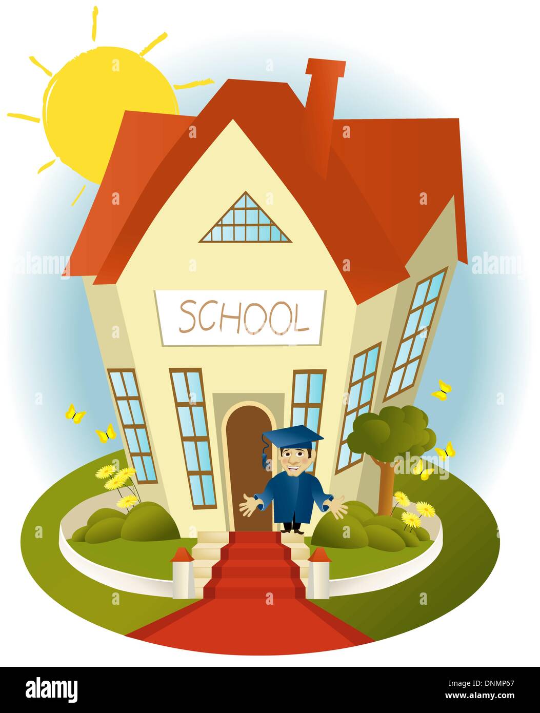 Cartoon school hi-res stock photography and images - Alamy