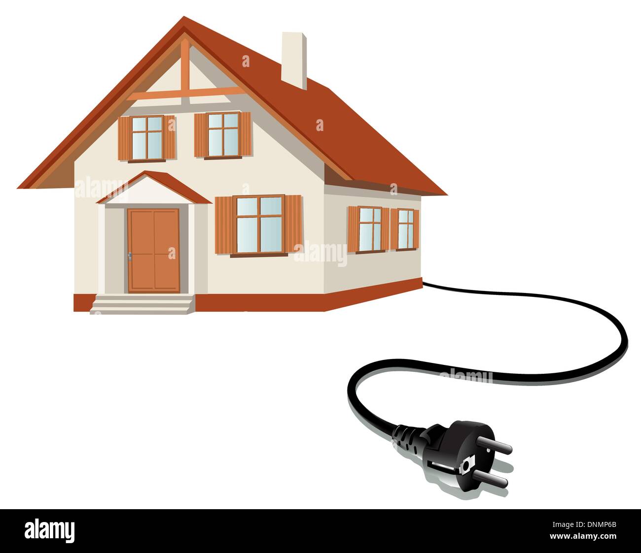 The electric house Cut Out Stock Images & Pictures - Alamy