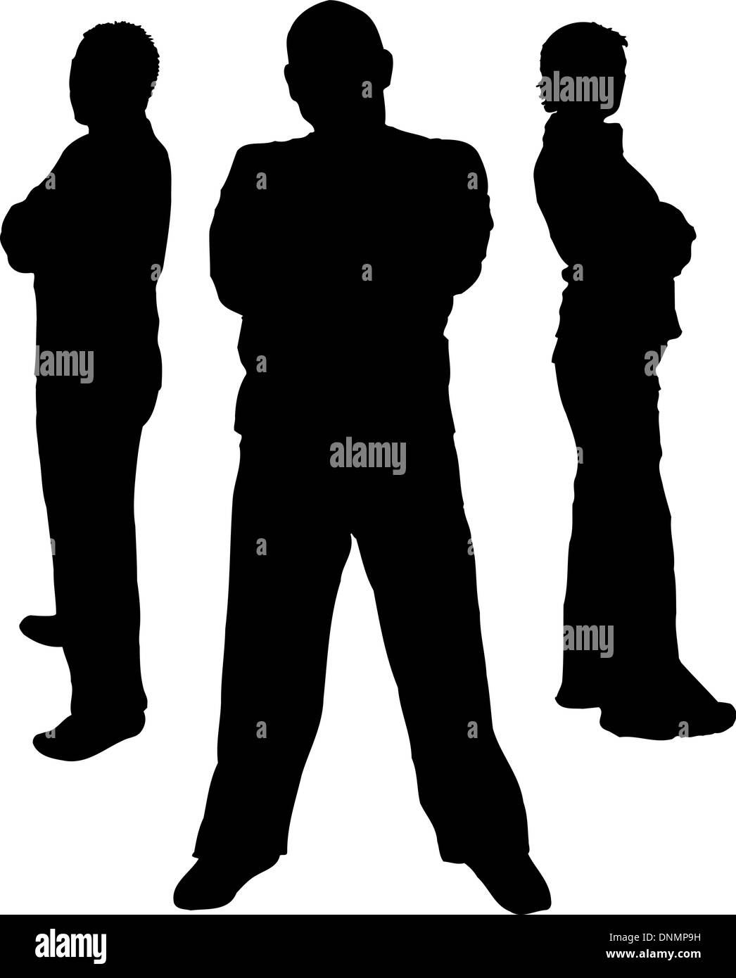Silhouettes of security guards Stock Vector Image & Art - Alamy