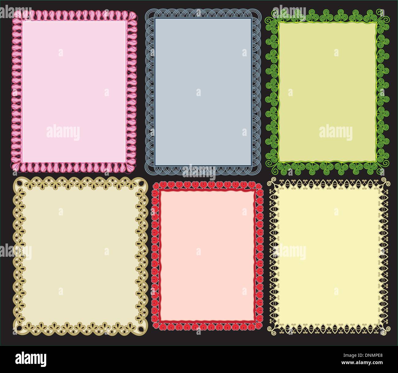 Handcraft frame Stock Vector Images - Alamy