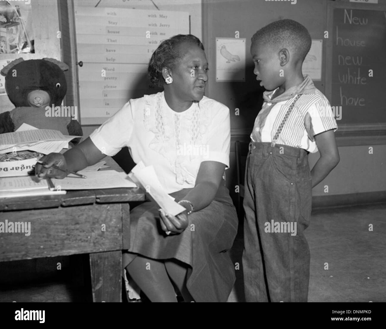 1950s classroom hi-res stock photography and images - Alamy