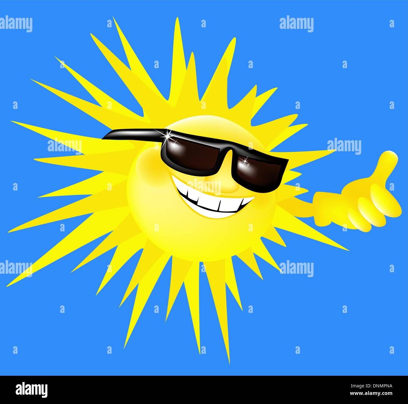 Sun hot cartoon hi-res stock photography and images - Alamy