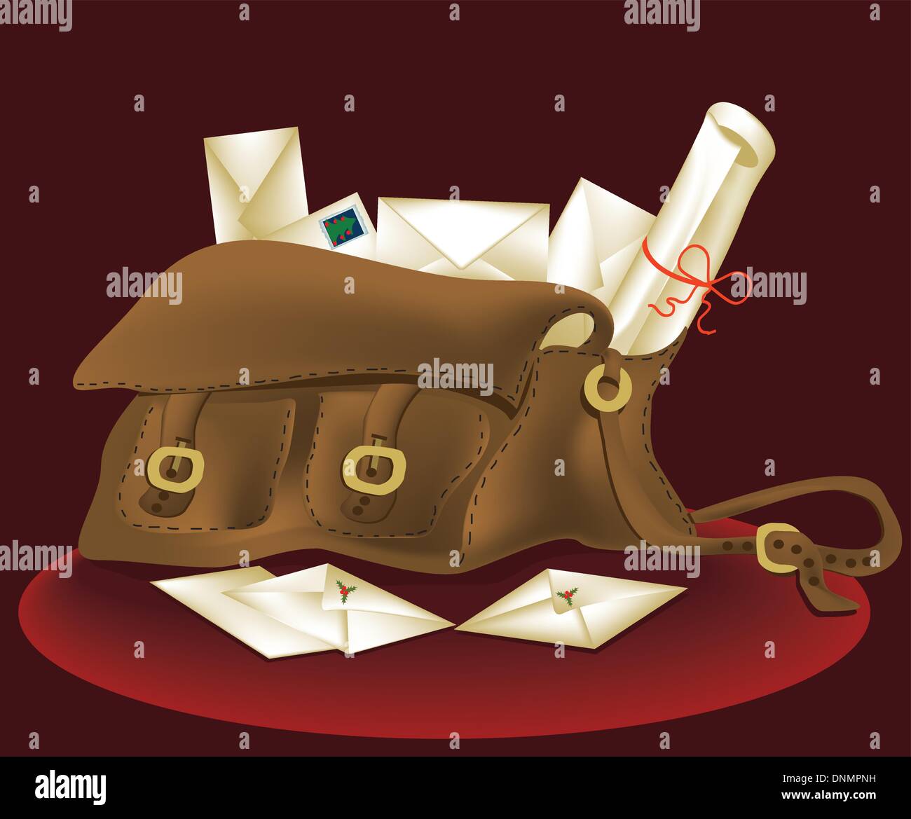 Santa claus letter christmas Stock Vector Images - Alamy