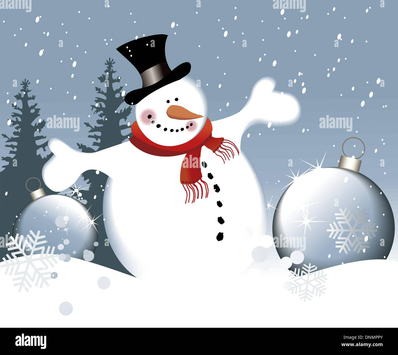 Snowman skate Stock Vector Images - Alamy