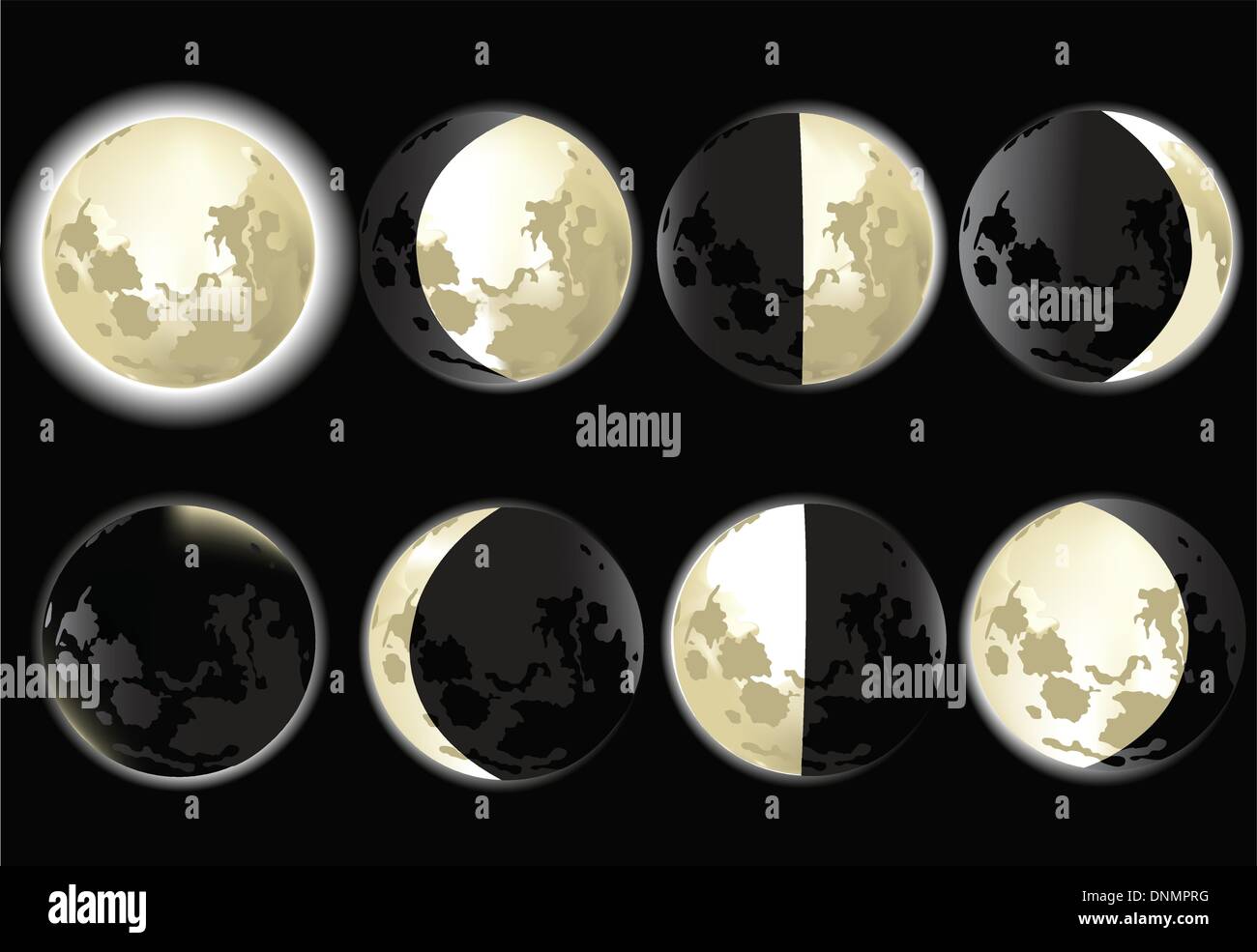 Half phase Stock Vector Images - Alamy