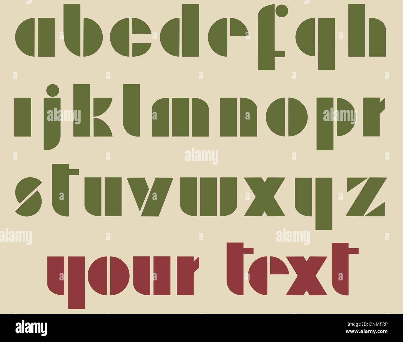 Retro alphabet hi-res stock photography and images - Alamy