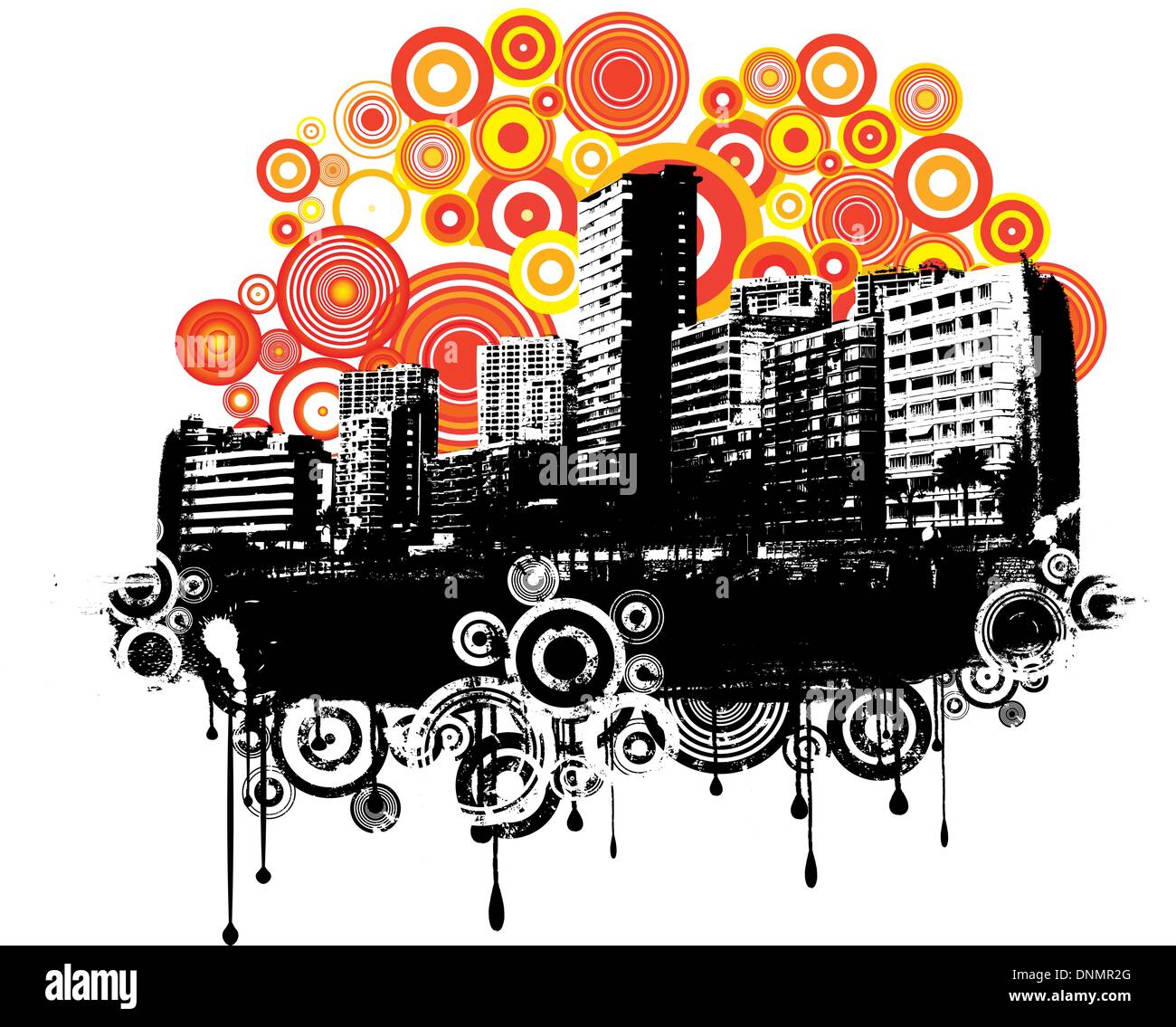 Retro architecture Stock Vector Images - Alamy