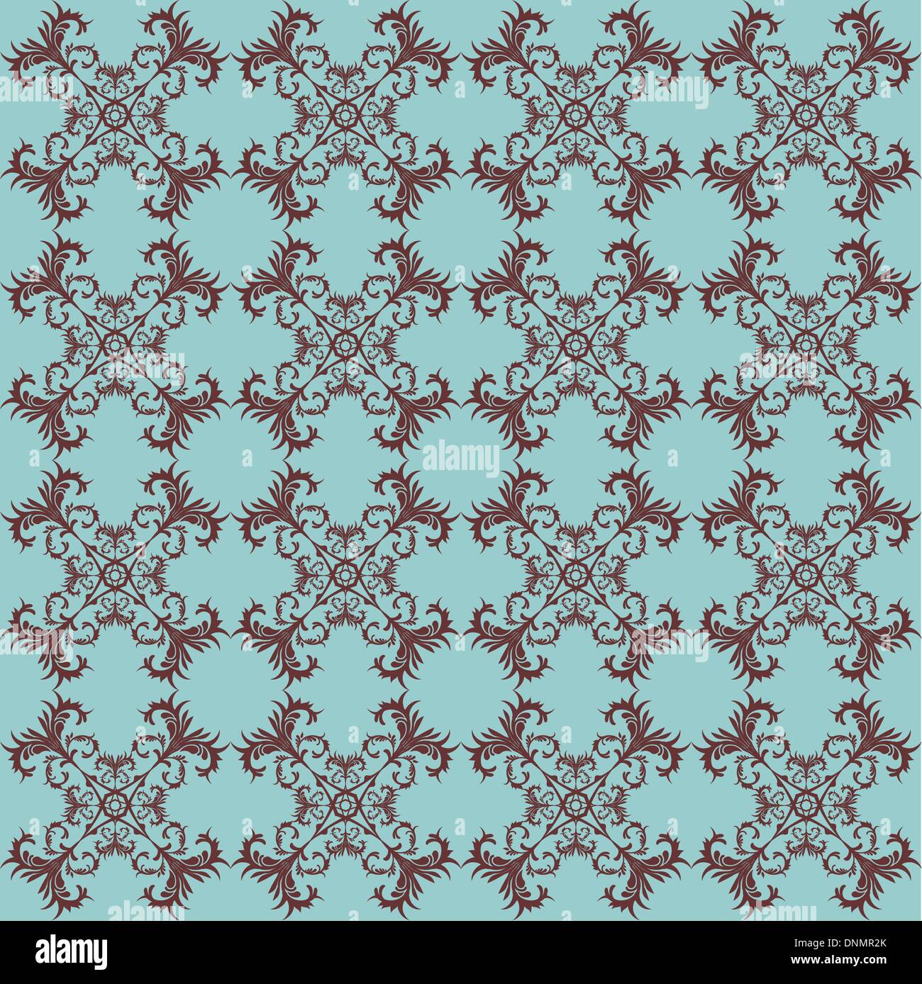 Retro styled seamless tile wallpaper design Stock Vector Image & Art ...