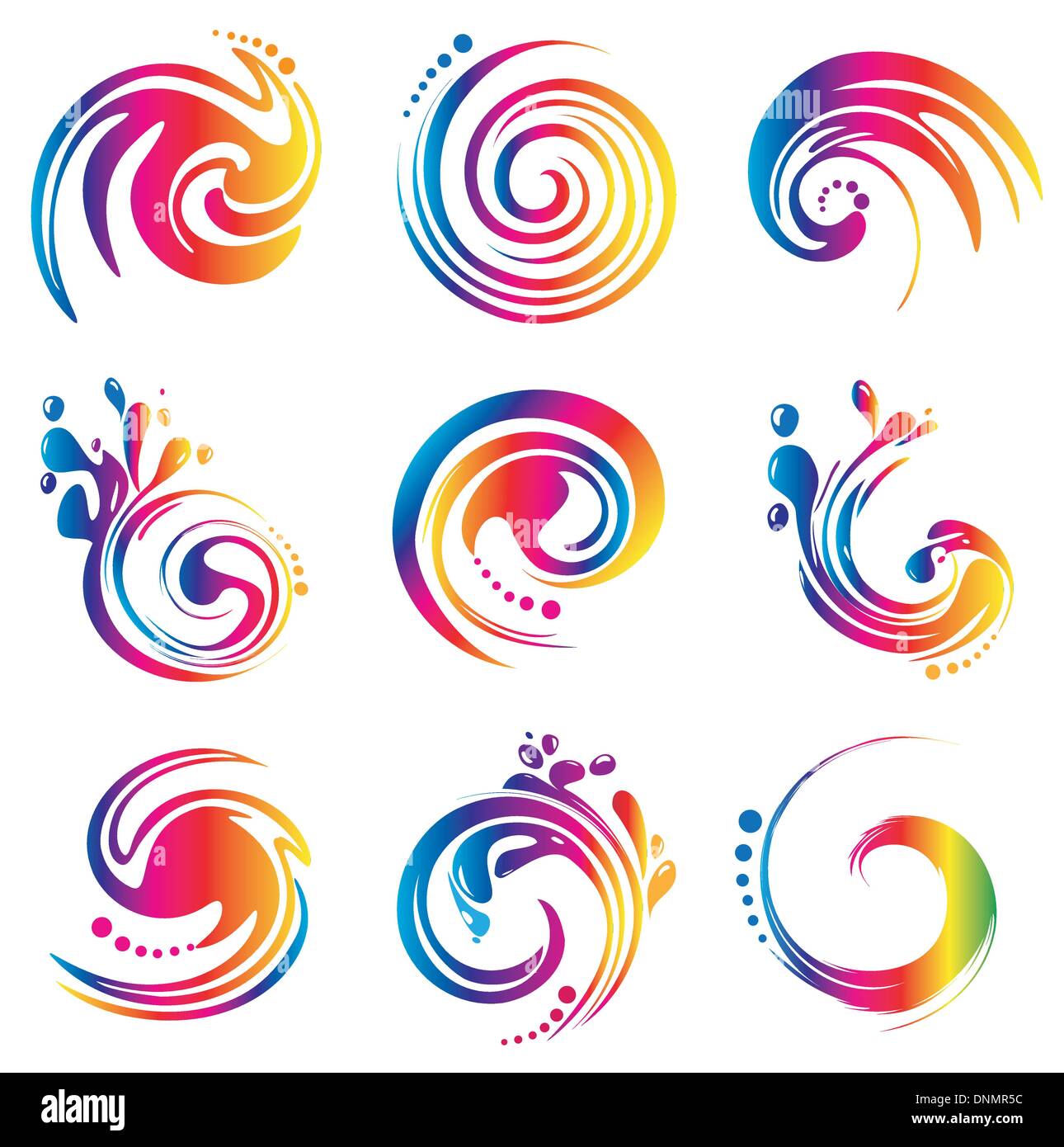Abstract spectrum symbols Stock Vector Image & Art - Alamy