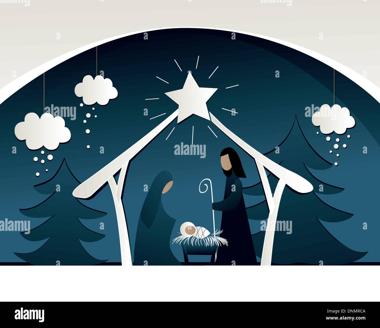 Saint with lamb Stock Vector Images - Alamy