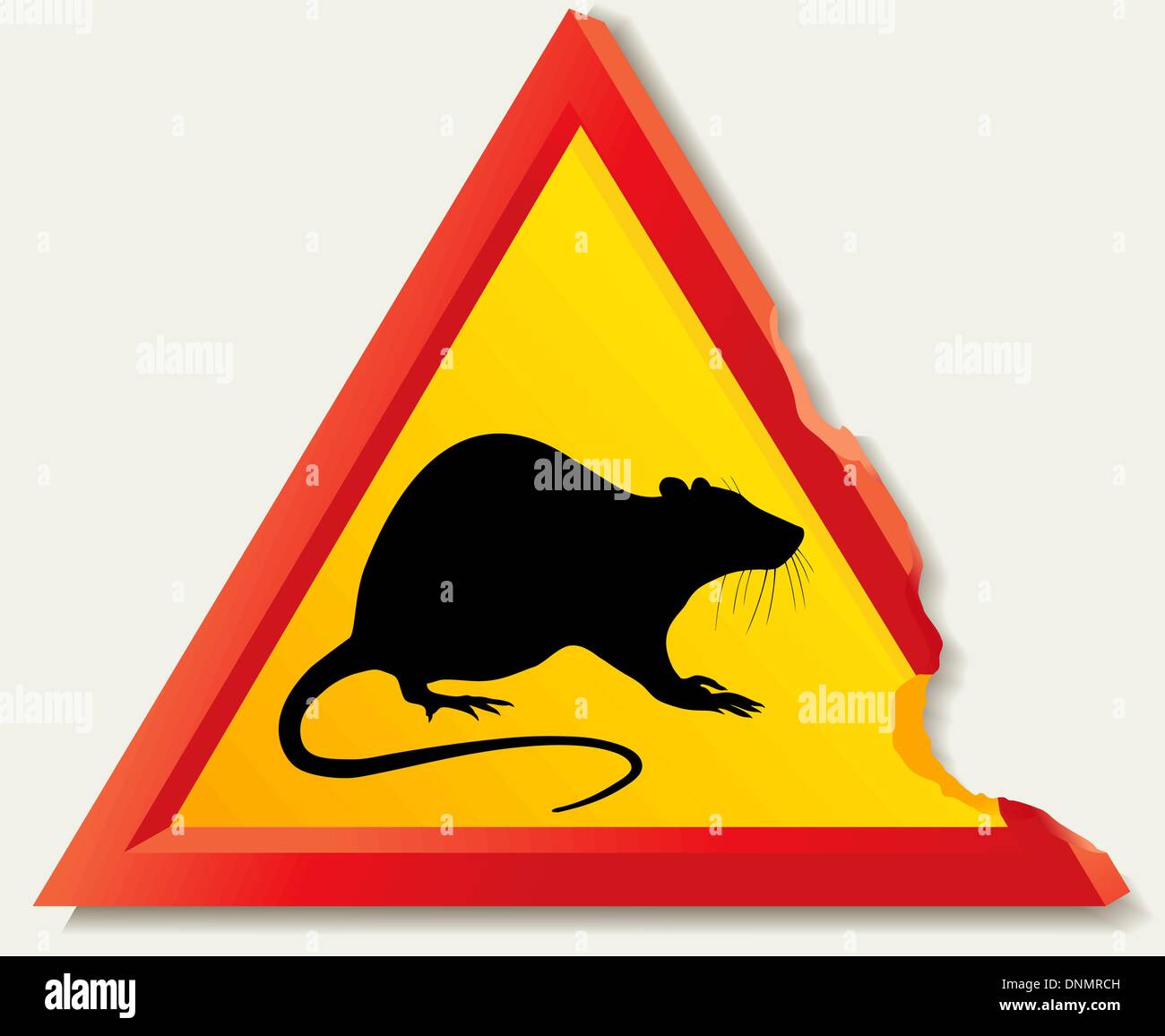 Road sign with rat Stock Vector Image & Art - Alamy