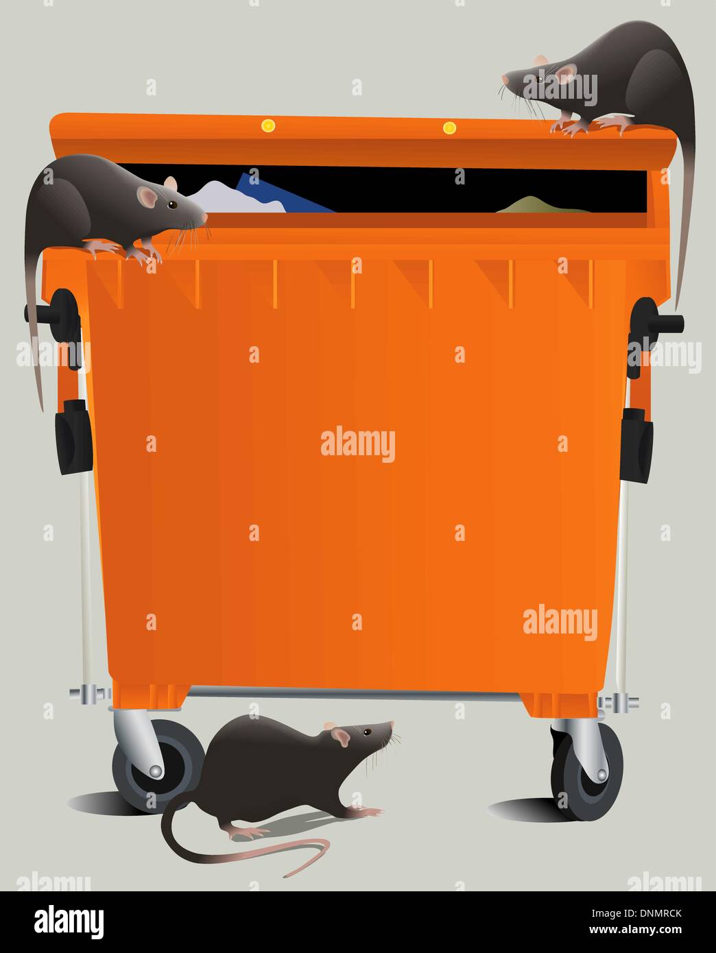 Rubbish skip Stock Vector Images - Alamy