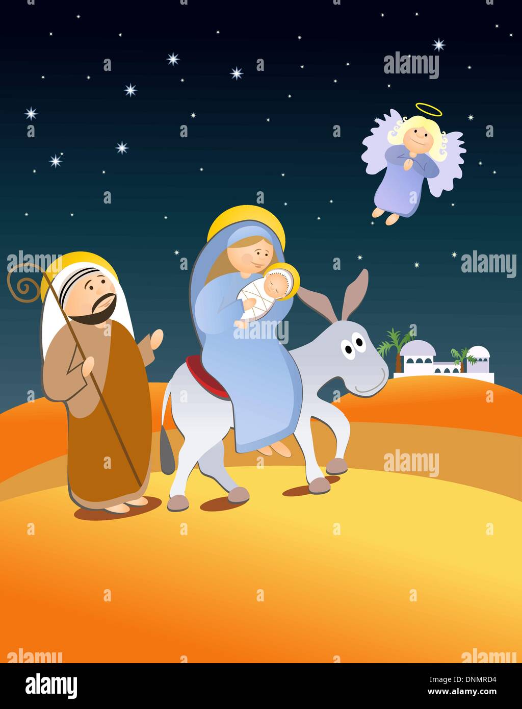 Nativity scene three holy Stock Vector Images - Alamy