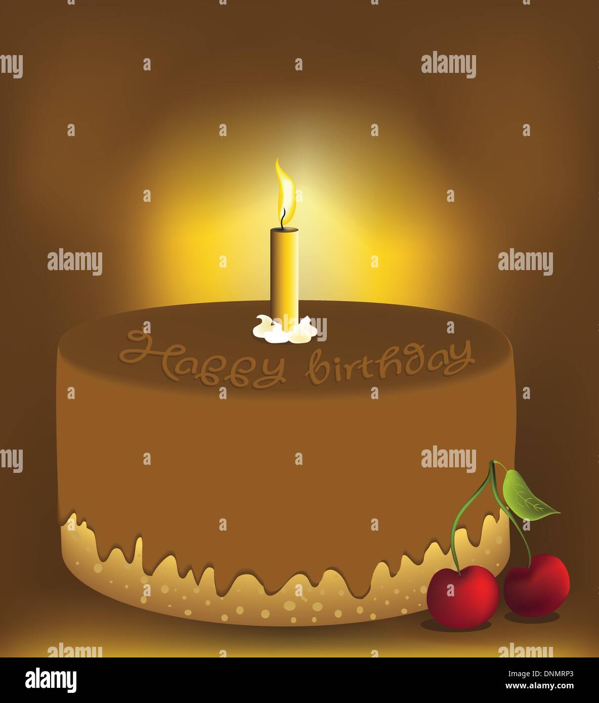 Happy birthday cake party Stock Vector Images - Alamy