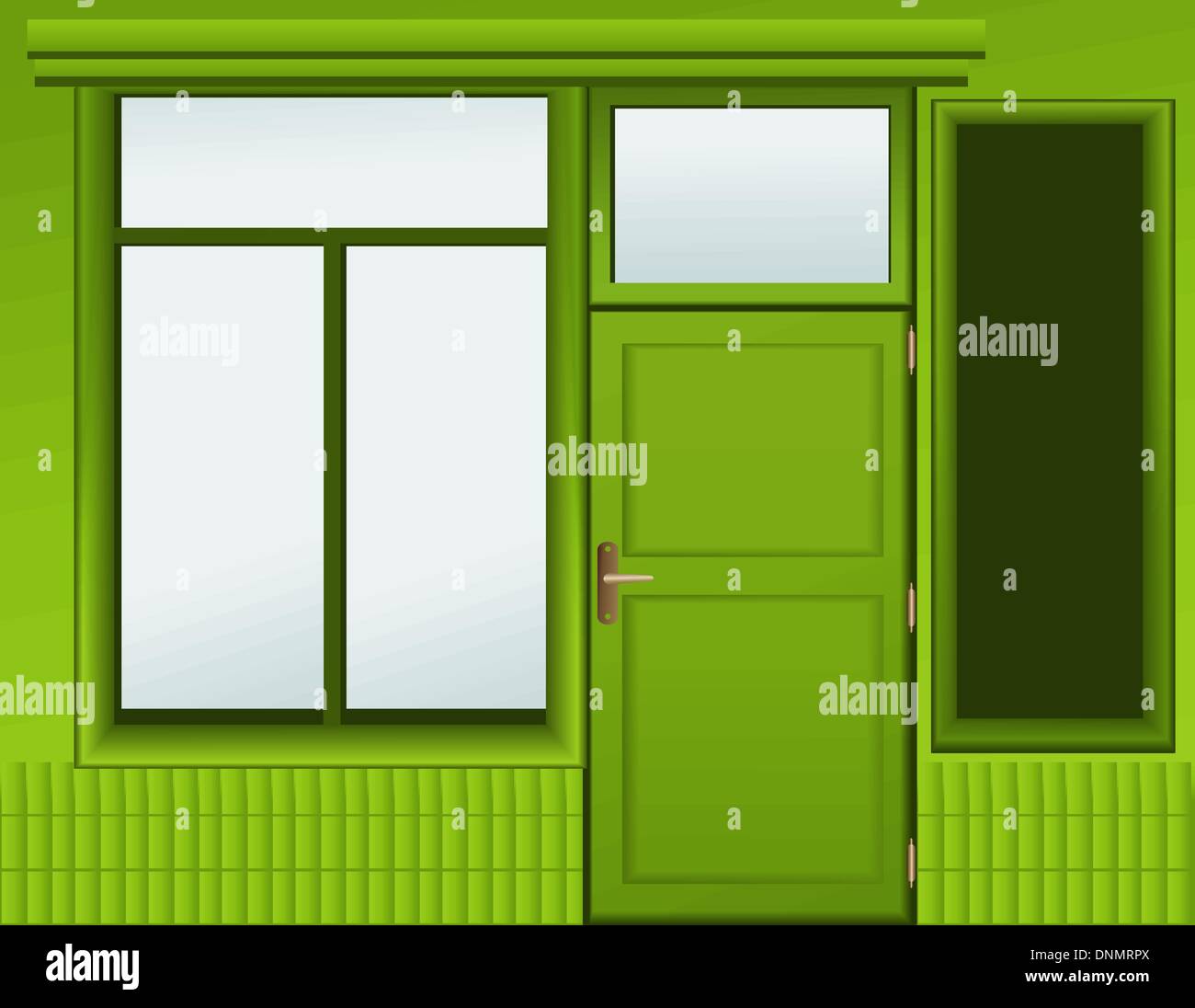 Store shop entrance window Stock Vector Images - Alamy
