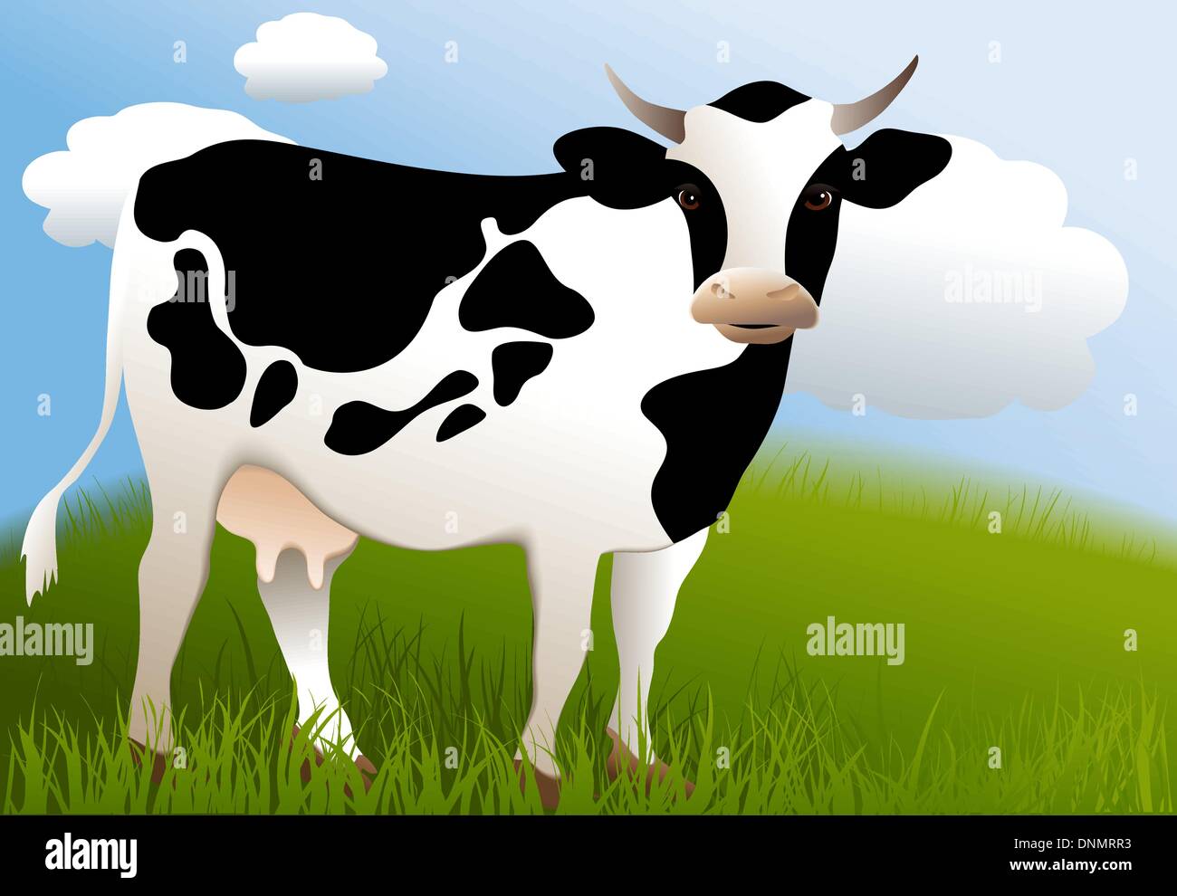 Diary cow Stock Vector Images - Alamy