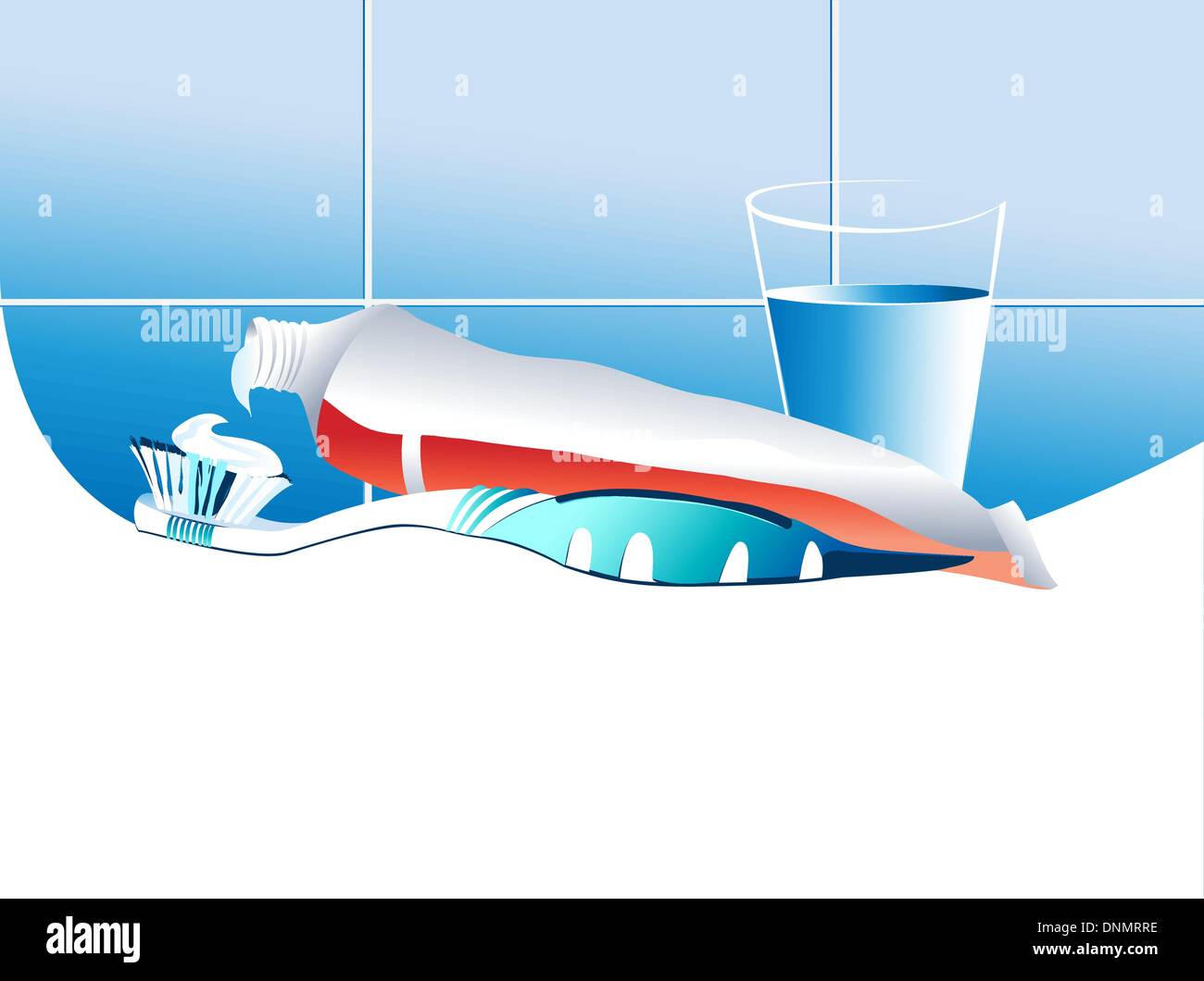 Toothbrush background Stock Vector Images - Alamy
