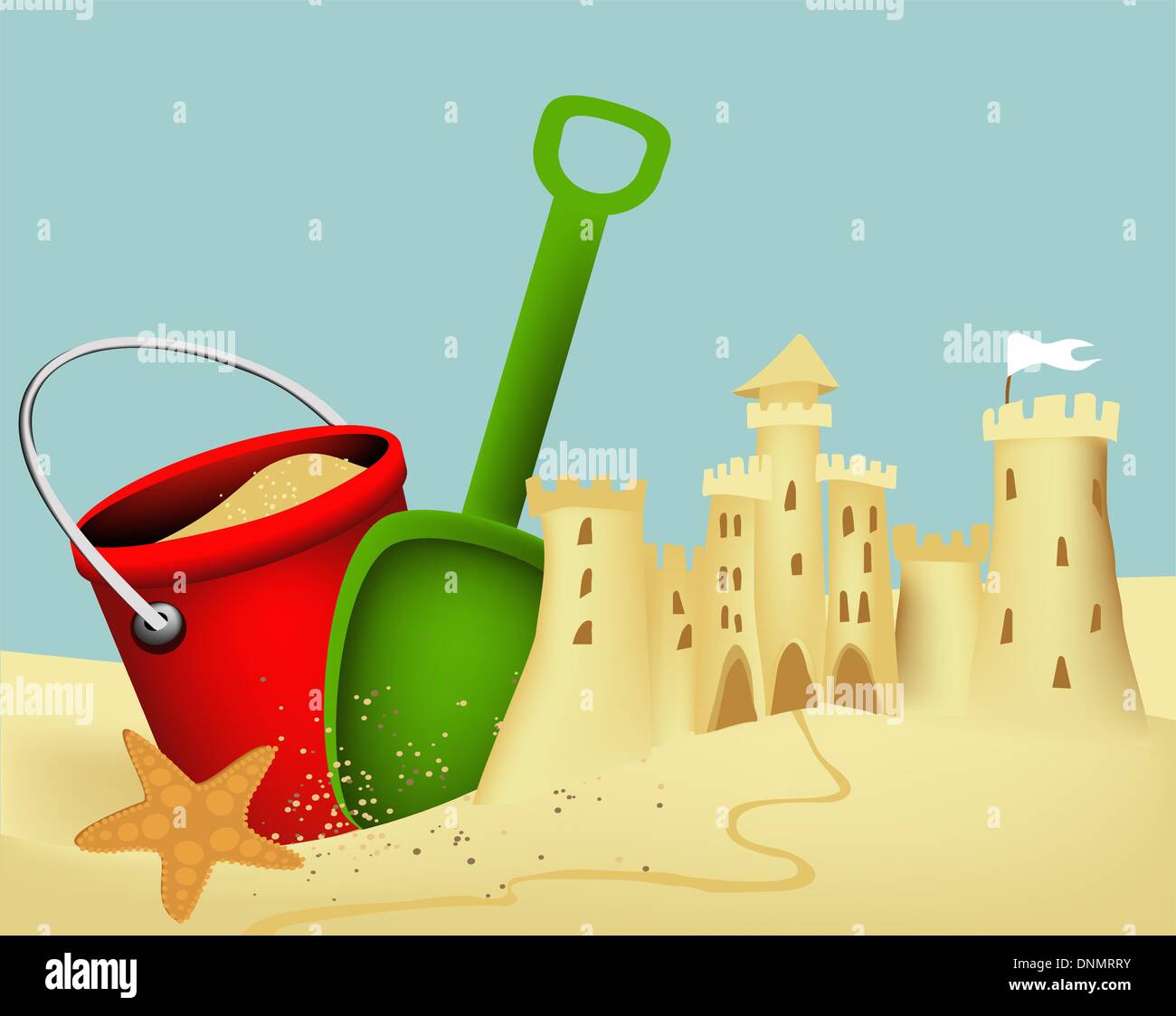 Castle sea Stock Vector Images - Alamy