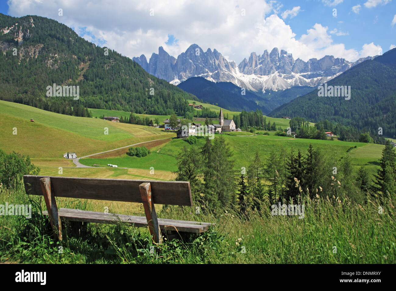 The Dolomites, Geisler Peaks, Italy, Bolzano Province, St. Magdalena ...