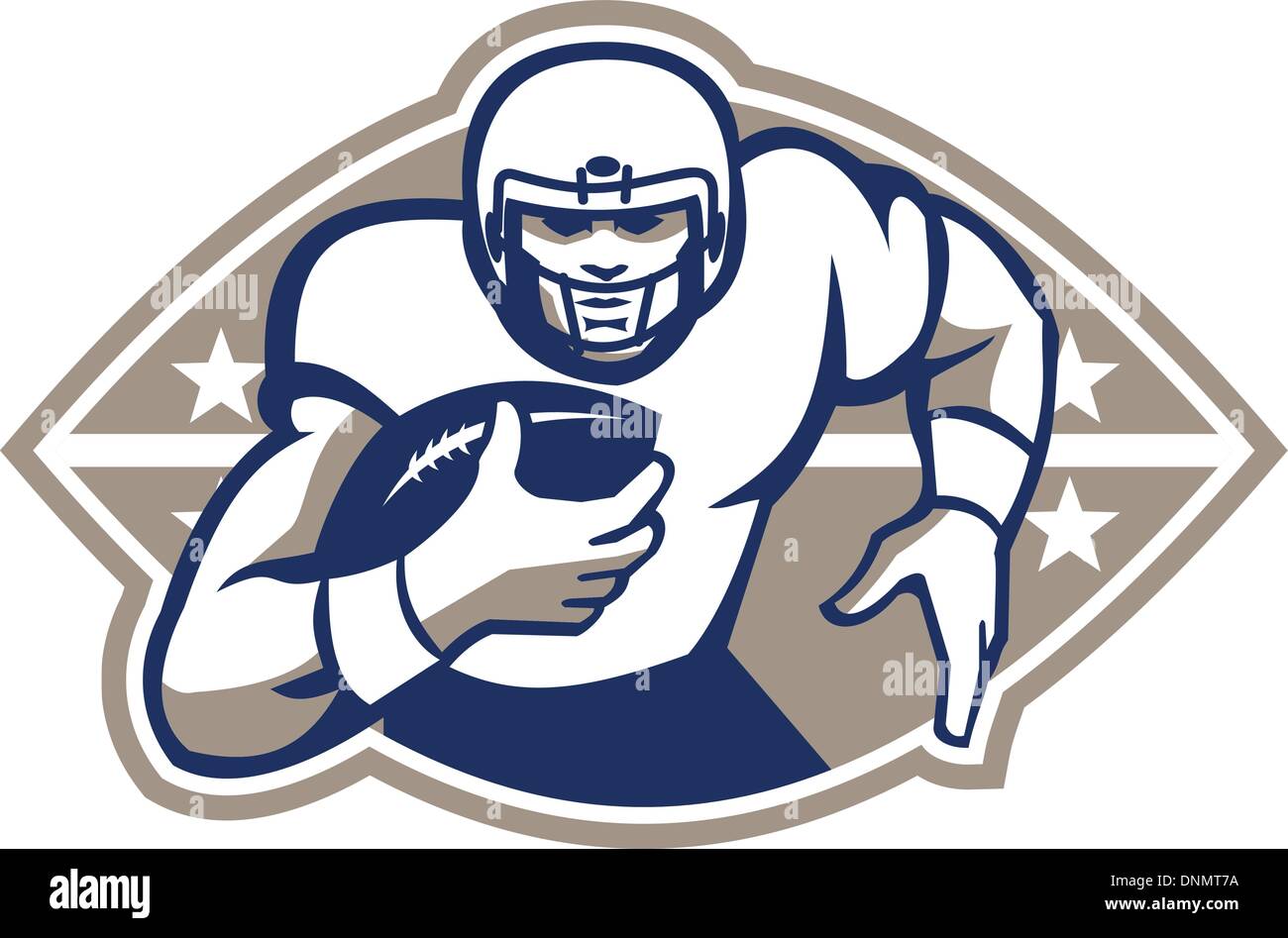 Gridiron football player Stock Vector Images - Alamy