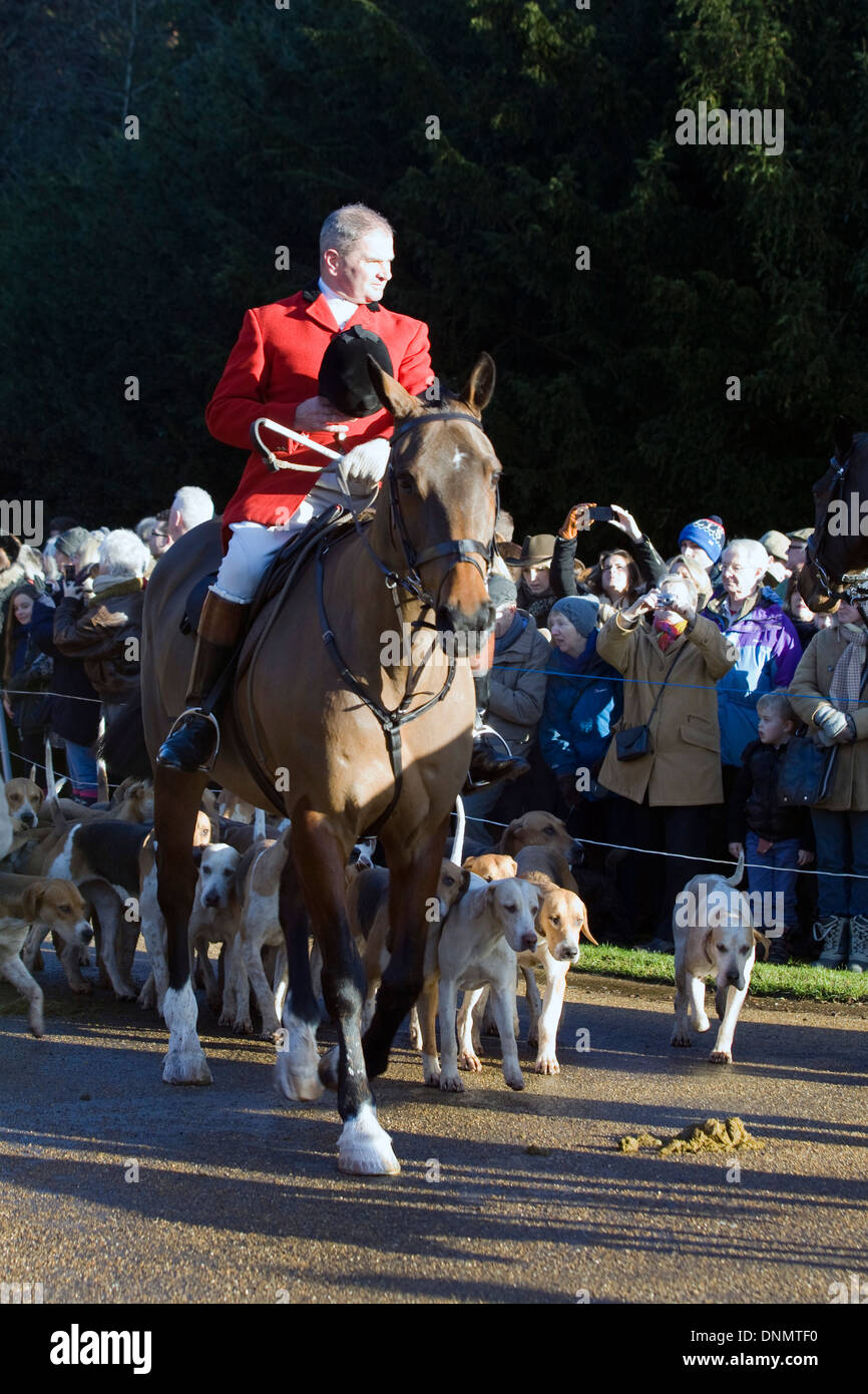 Traditional Boxing day Meet at Upton House Warwickshire England Stock ...
