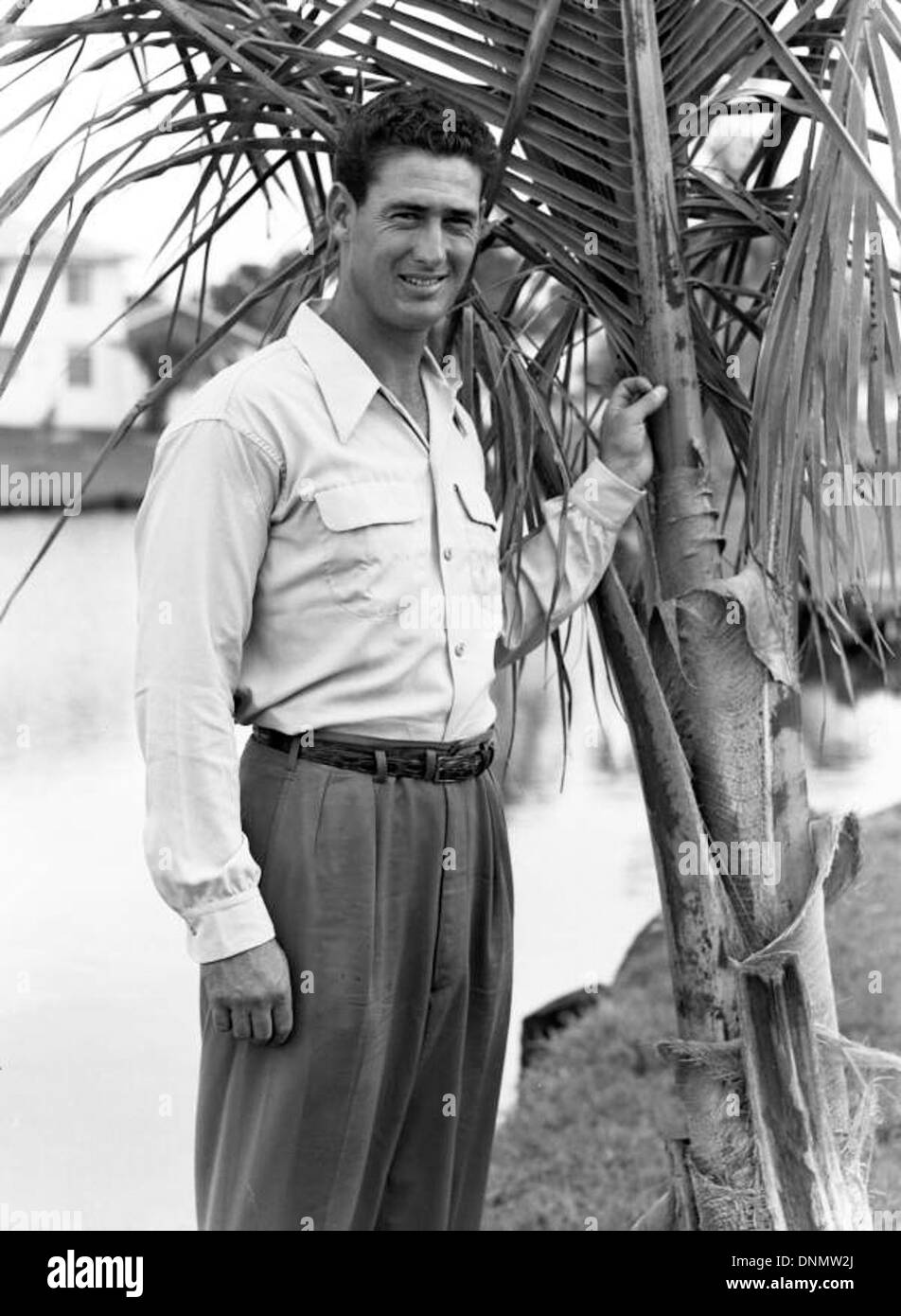 Ted Williams, legendary outfielder for the Boston Red Sox, in Sarasota ...