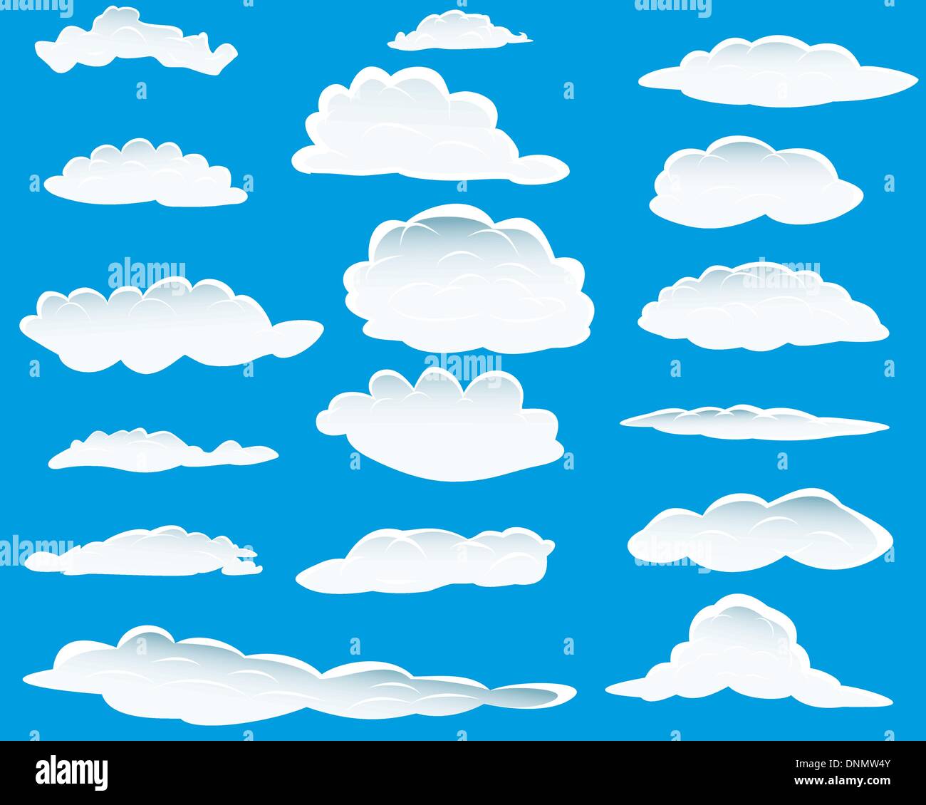Seamless vector clouds background for design use Stock Vector Image ...