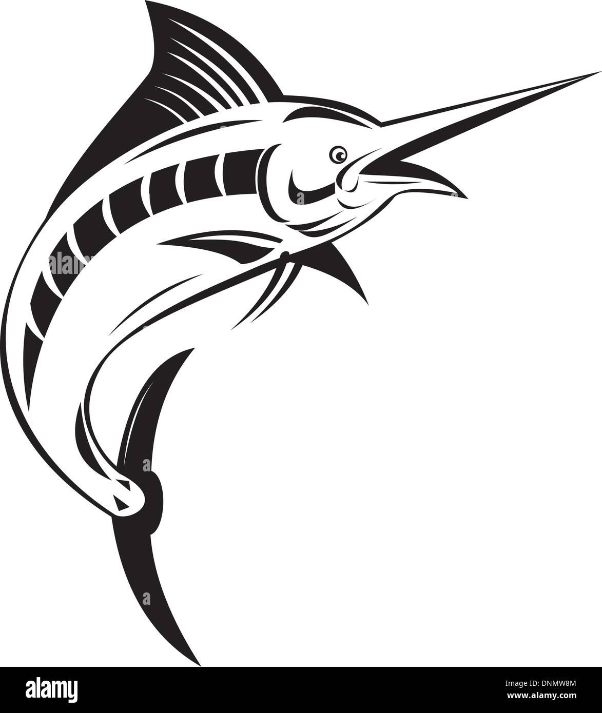 Blue marlin vector vectors hi-res stock photography and images - Alamy