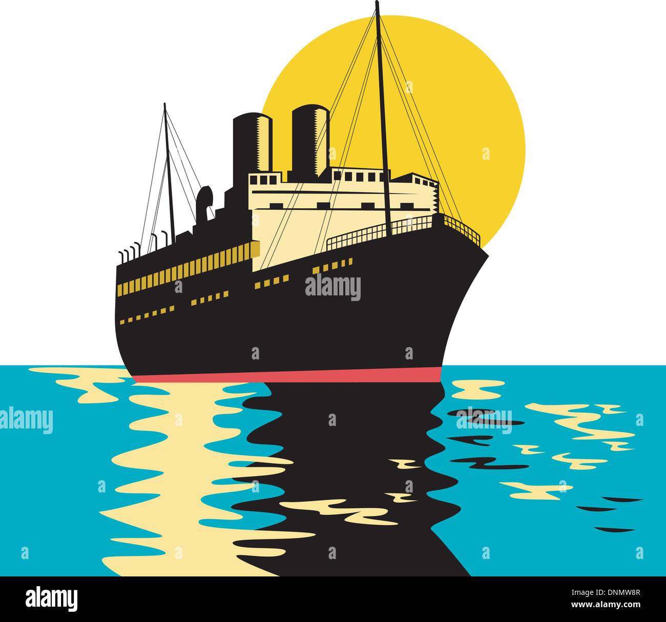 Ocean liner style Stock Vector Images - Alamy