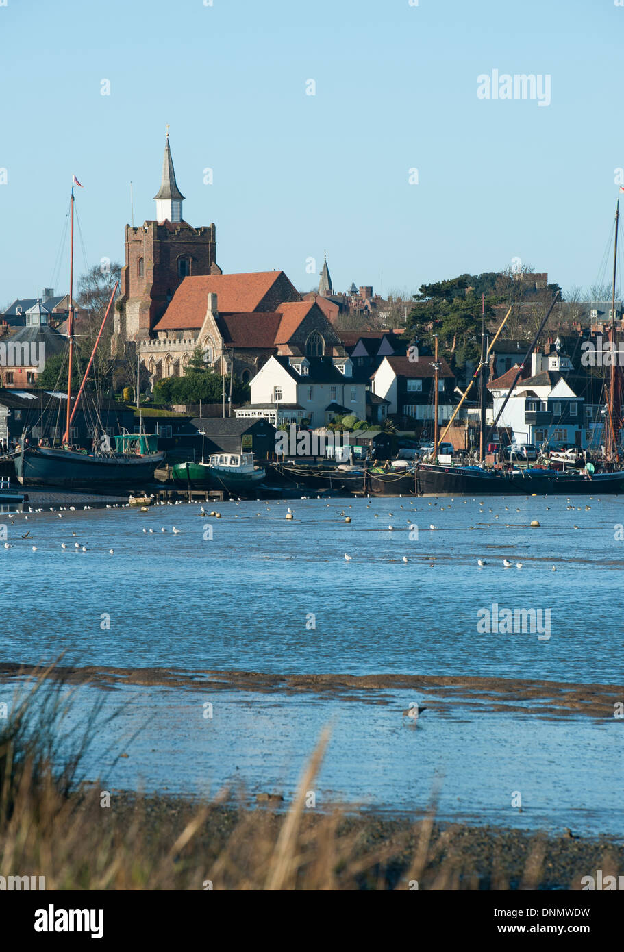 view of Maldon Essex Stock Photo - Alamy