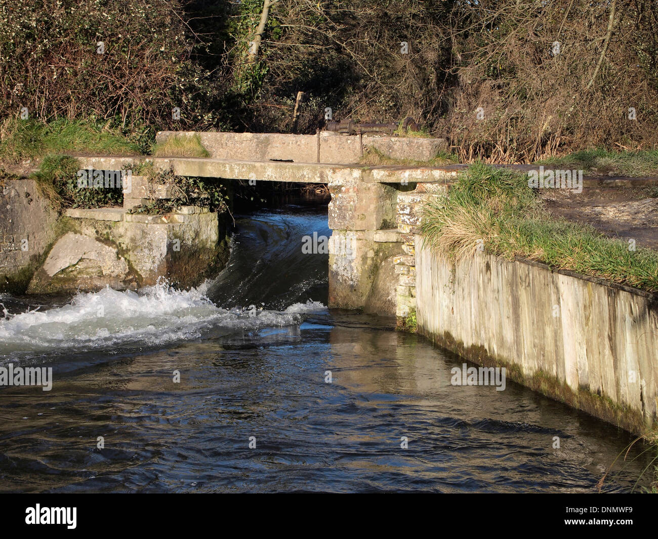 The remains of Compton Lock on the Itchen Navigation near Shawford ...