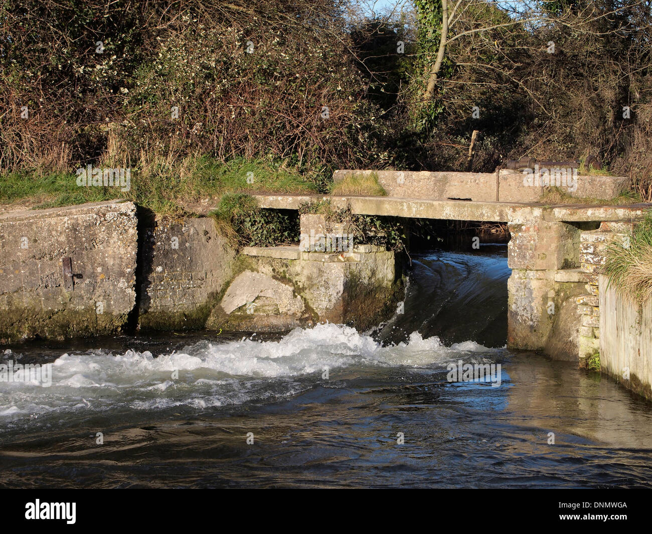 The remains of Compton Lock on the Itchen Navigation near Shawford ...