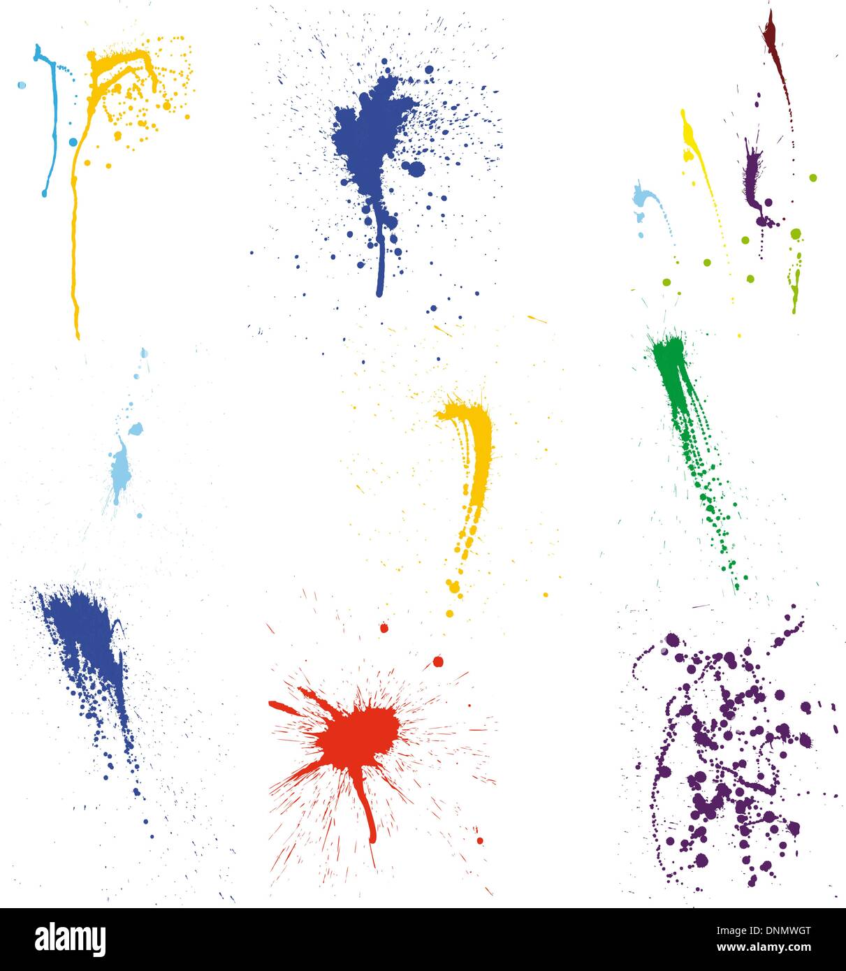 Color grunge vector pattern set for design use Stock Vector Image & Art ...