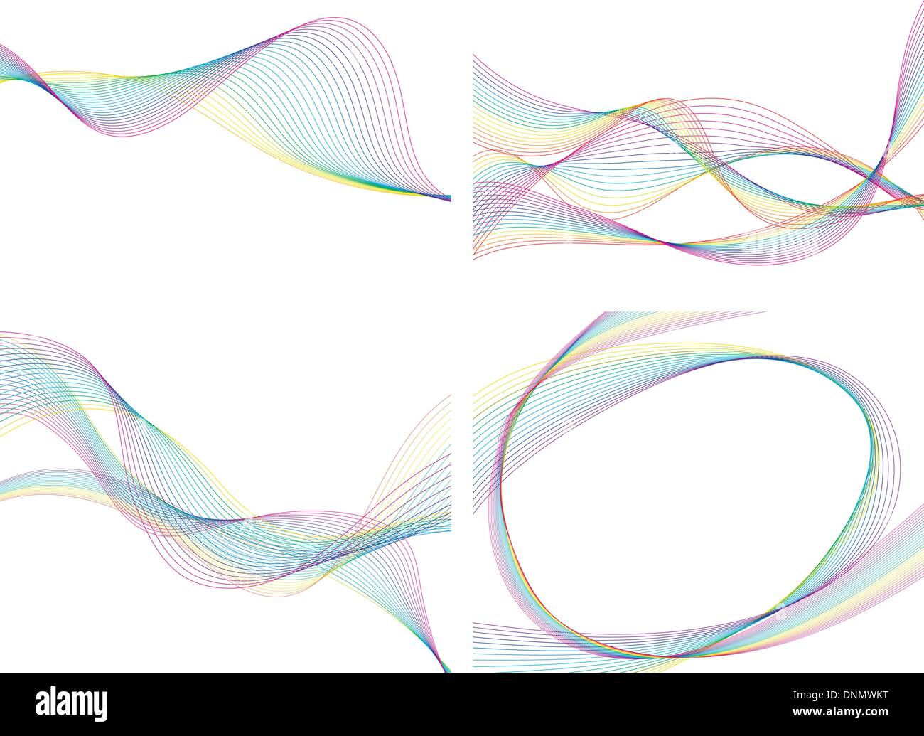 Set of colorful lines background for design use Stock Vector Image ...