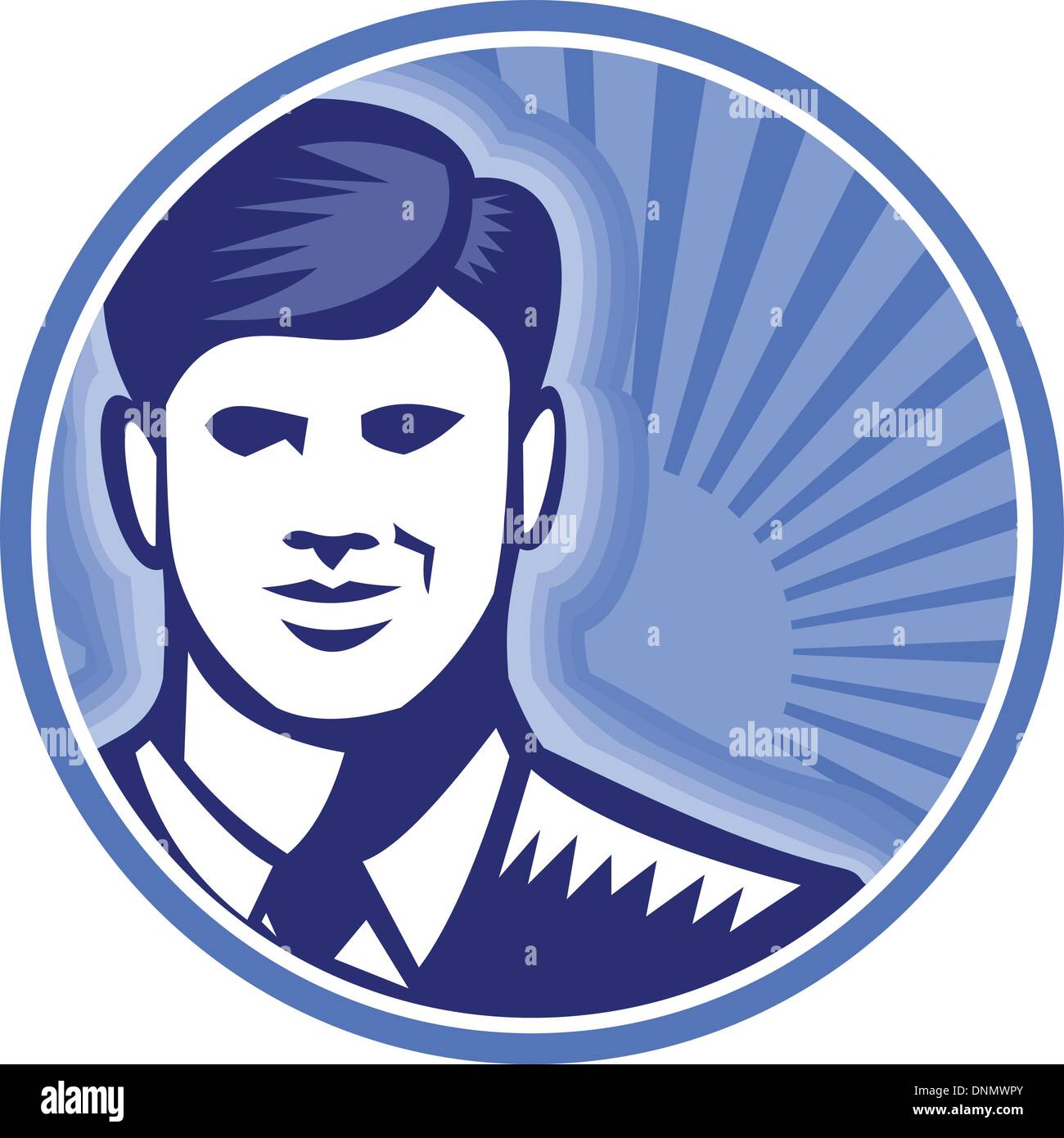 Front facing face Stock Vector Images - Alamy