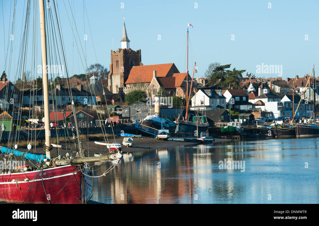 view of Maldon Essex Stock Photo - Alamy