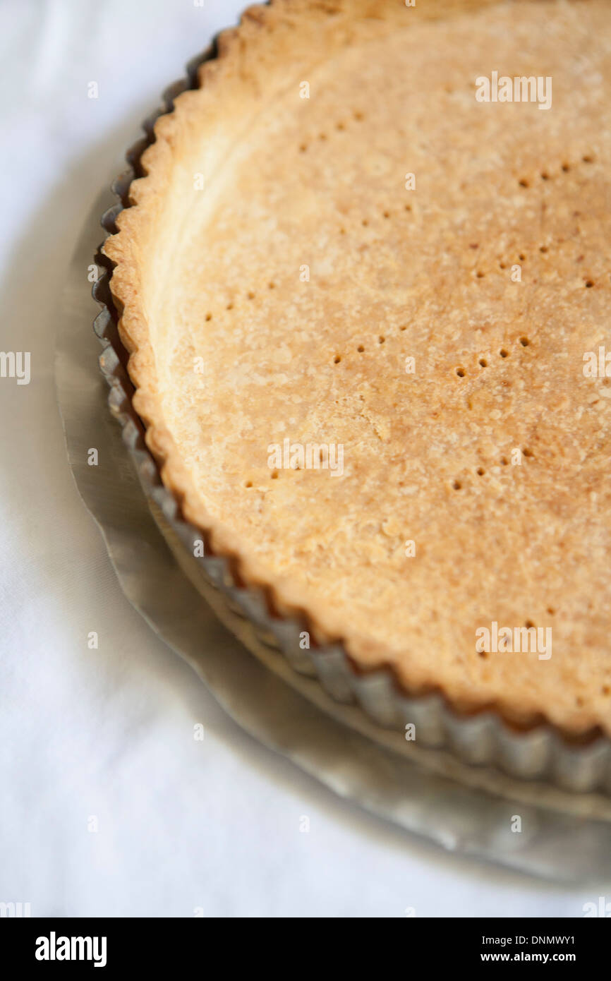 Baked Pie Crust Detail Stock Photo - Alamy