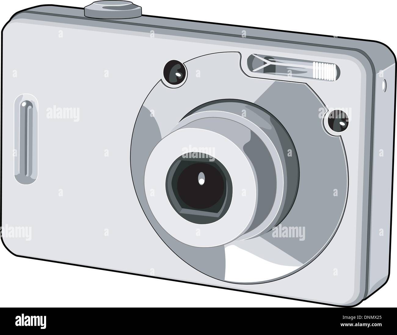 Illustration of a digital camera done in retro style Stock Vector Image ...
