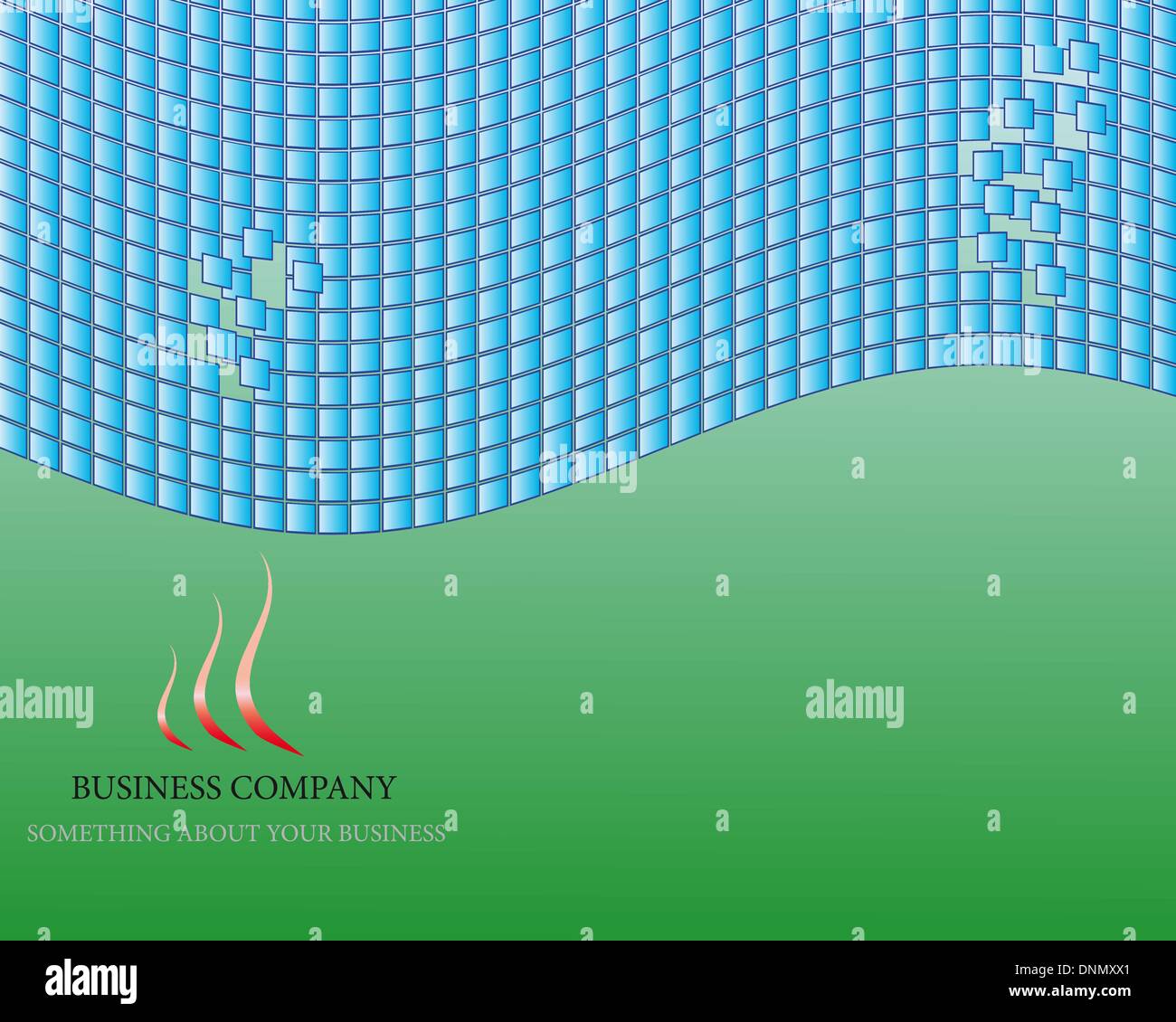 Abstract company page with label and perspective Stock Vector Image ...