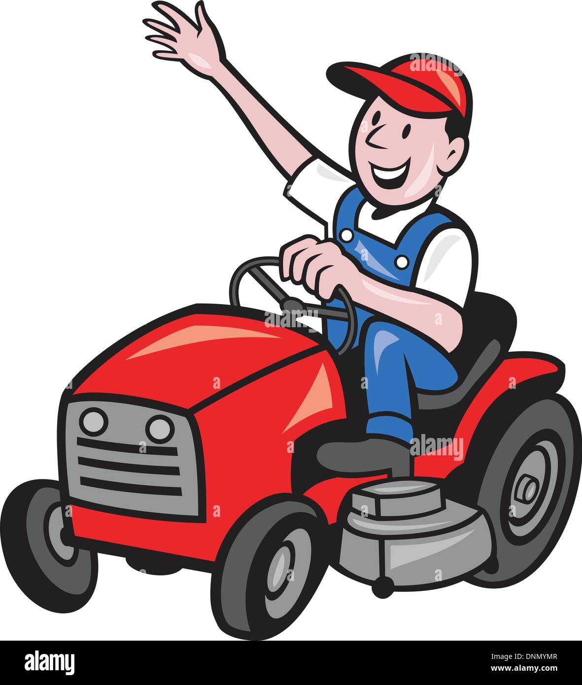 Mower cartoon hi-res stock photography and images - Alamy