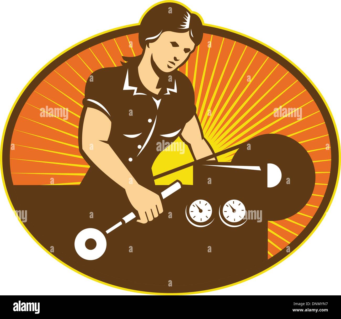 Machinist and factory Stock Vector Images - Alamy