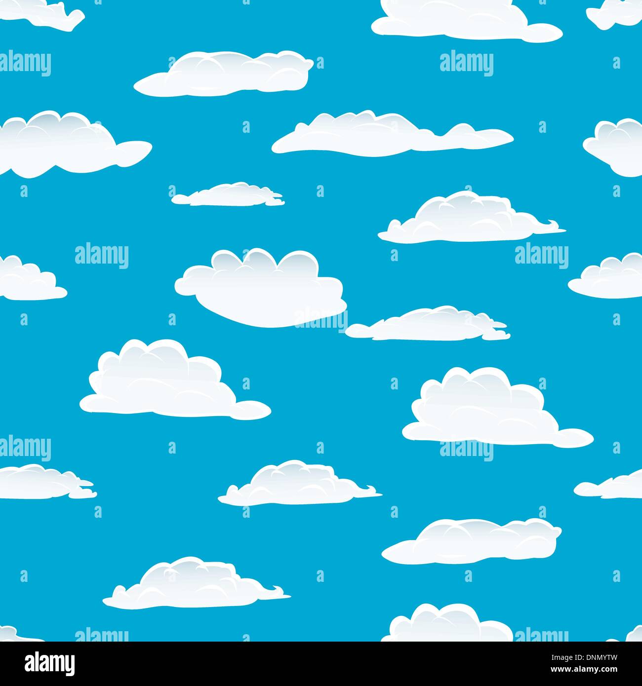 Seamless fluffy cloudy background for design use Stock Vector Image ...