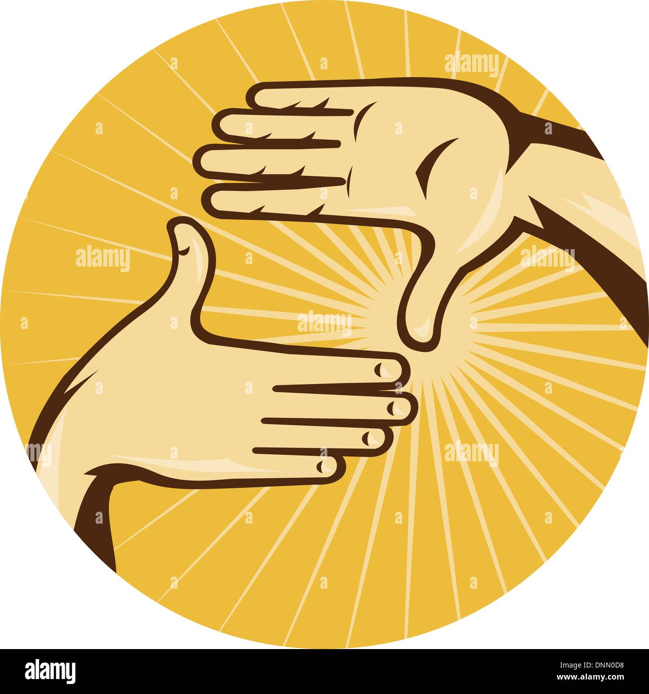 Finger framing Stock Vector Images - Alamy