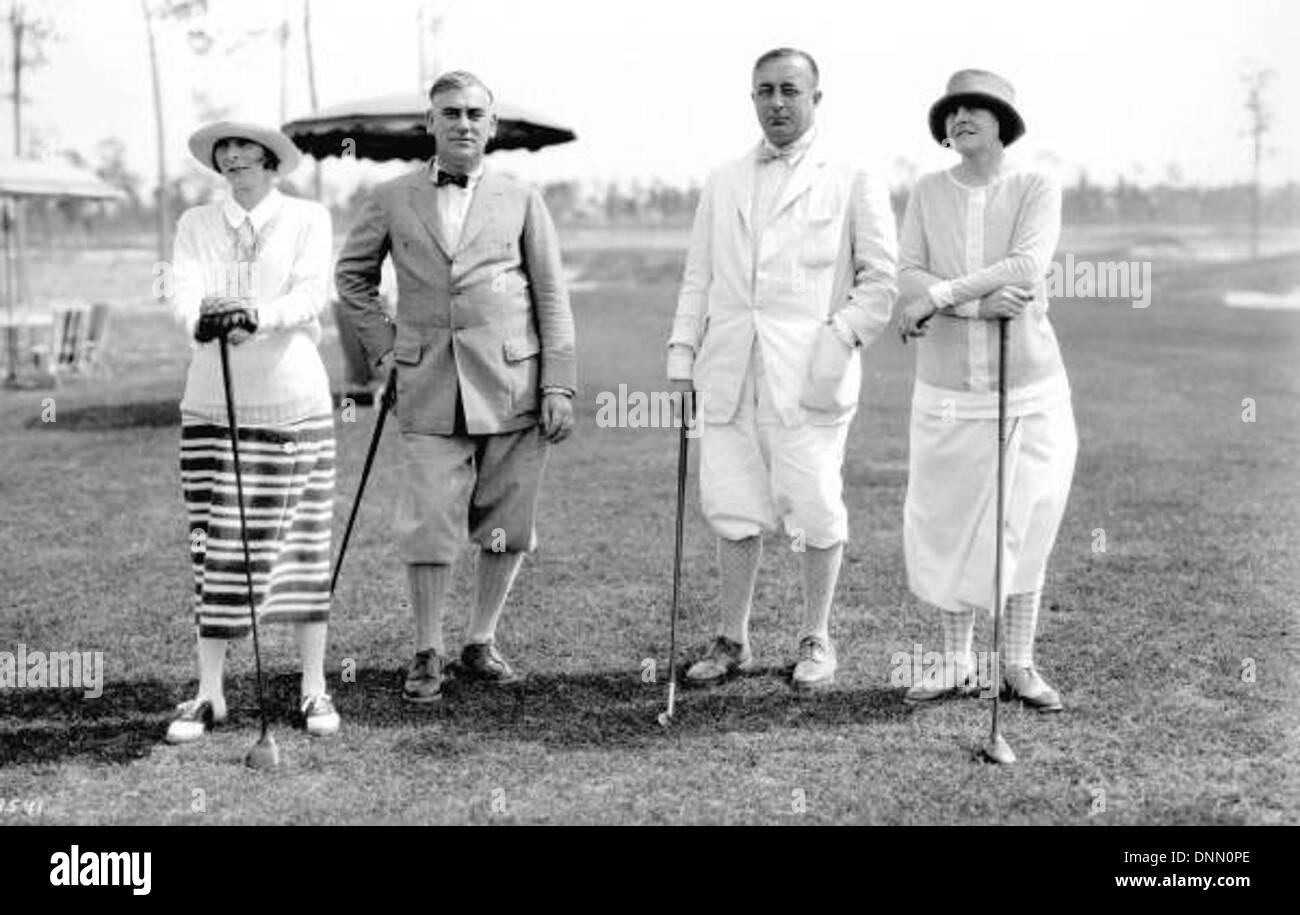This 1920s photograph shows golfers at the Miami Biltmore Golf Club ...